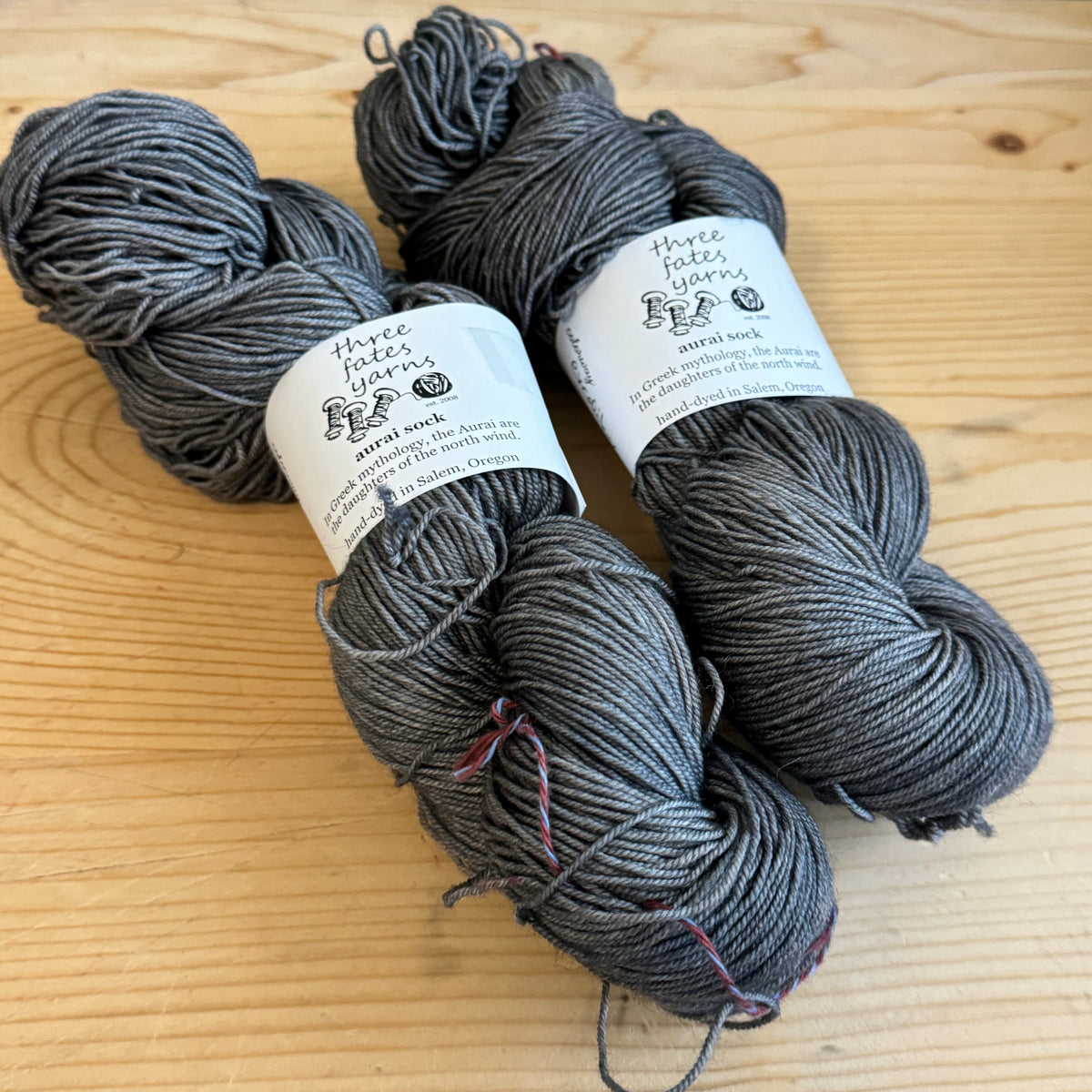 dark gray knitting and crocheting yarn from three fates yarns – Three ...